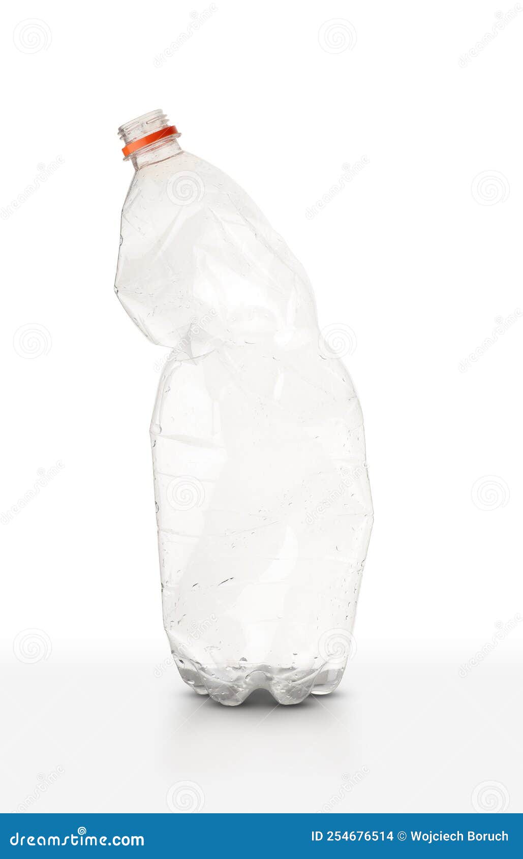 Empty plastic drink bottle stock photo. Image of shadow - 254676514