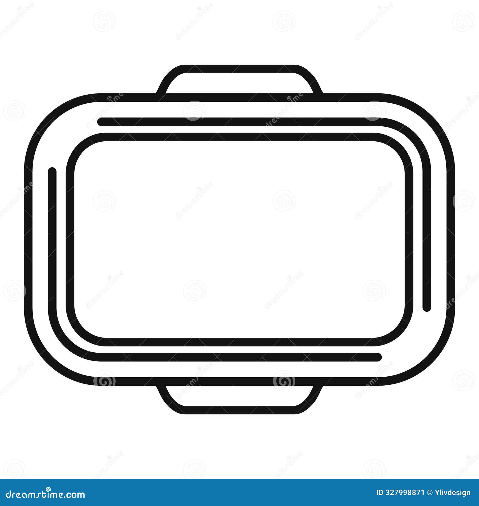 Empty Plastic Food Container with Lid Open Showing Blank Space for Food ...