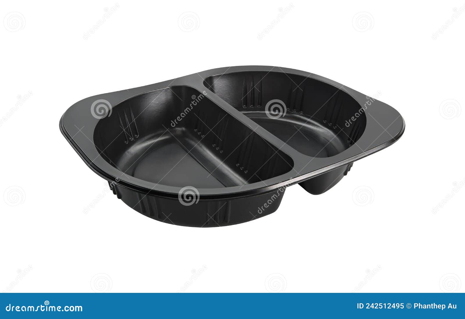 Empty Plastic Food Tray Isolated on White Background Stock Image ...