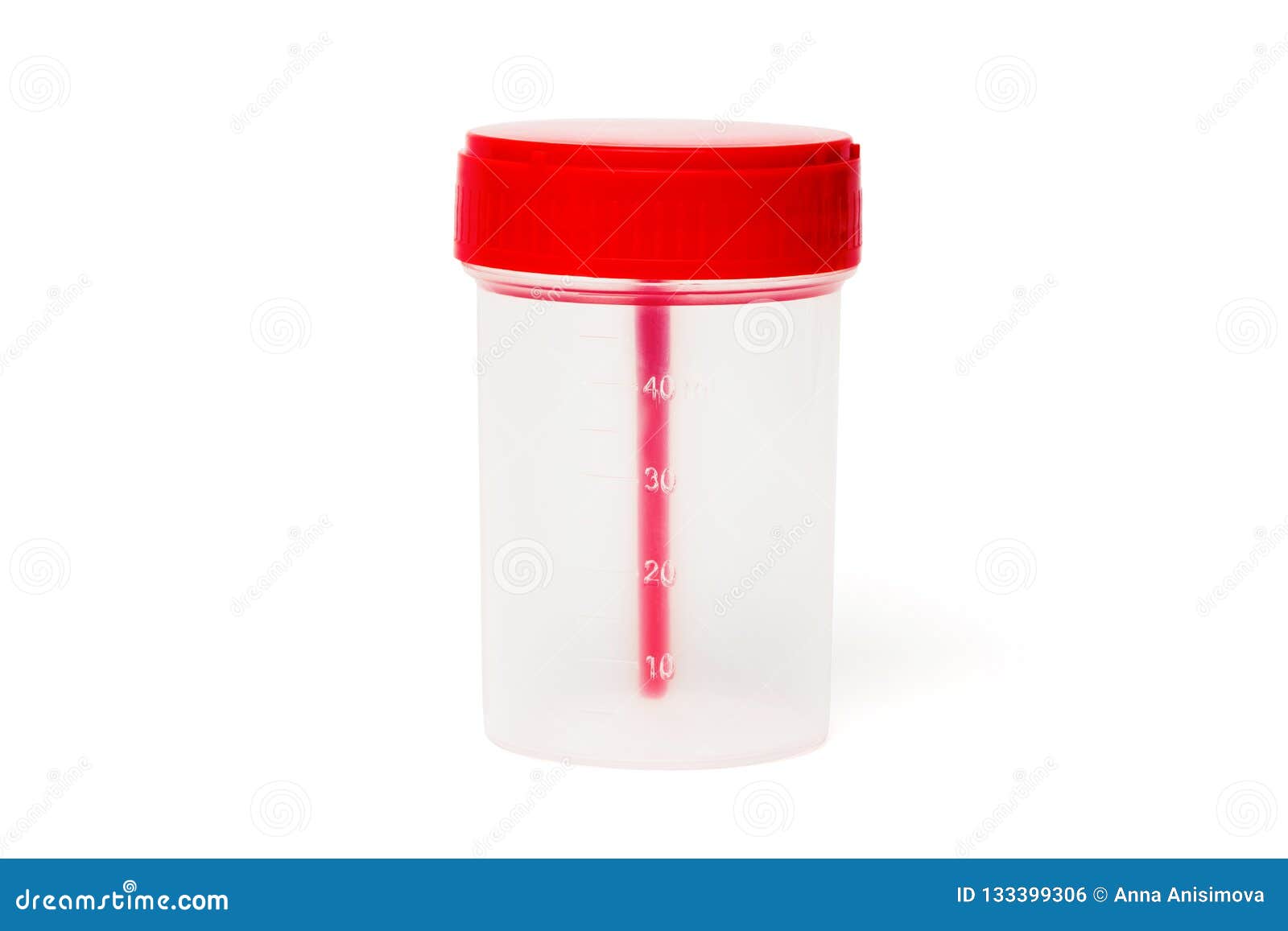 Medical Test Container On White Stock Photo - Image of laboratory ...