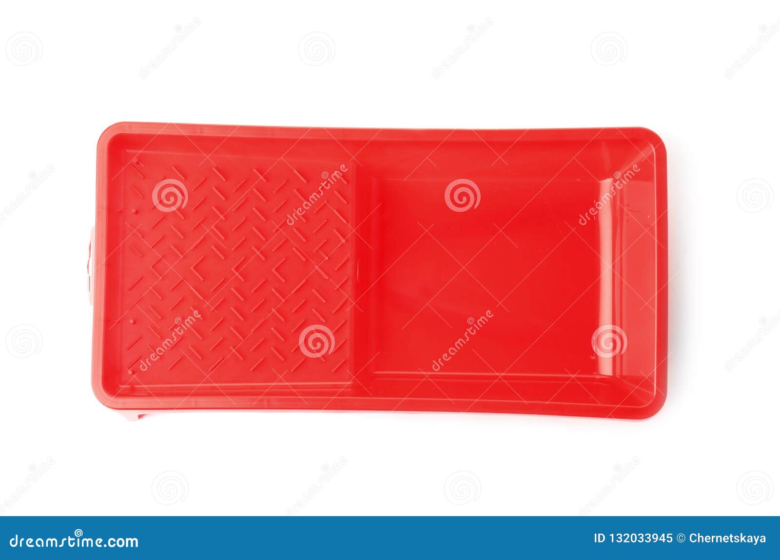Empty Plastic Paint Tray on White Background Stock Image - Image of ...