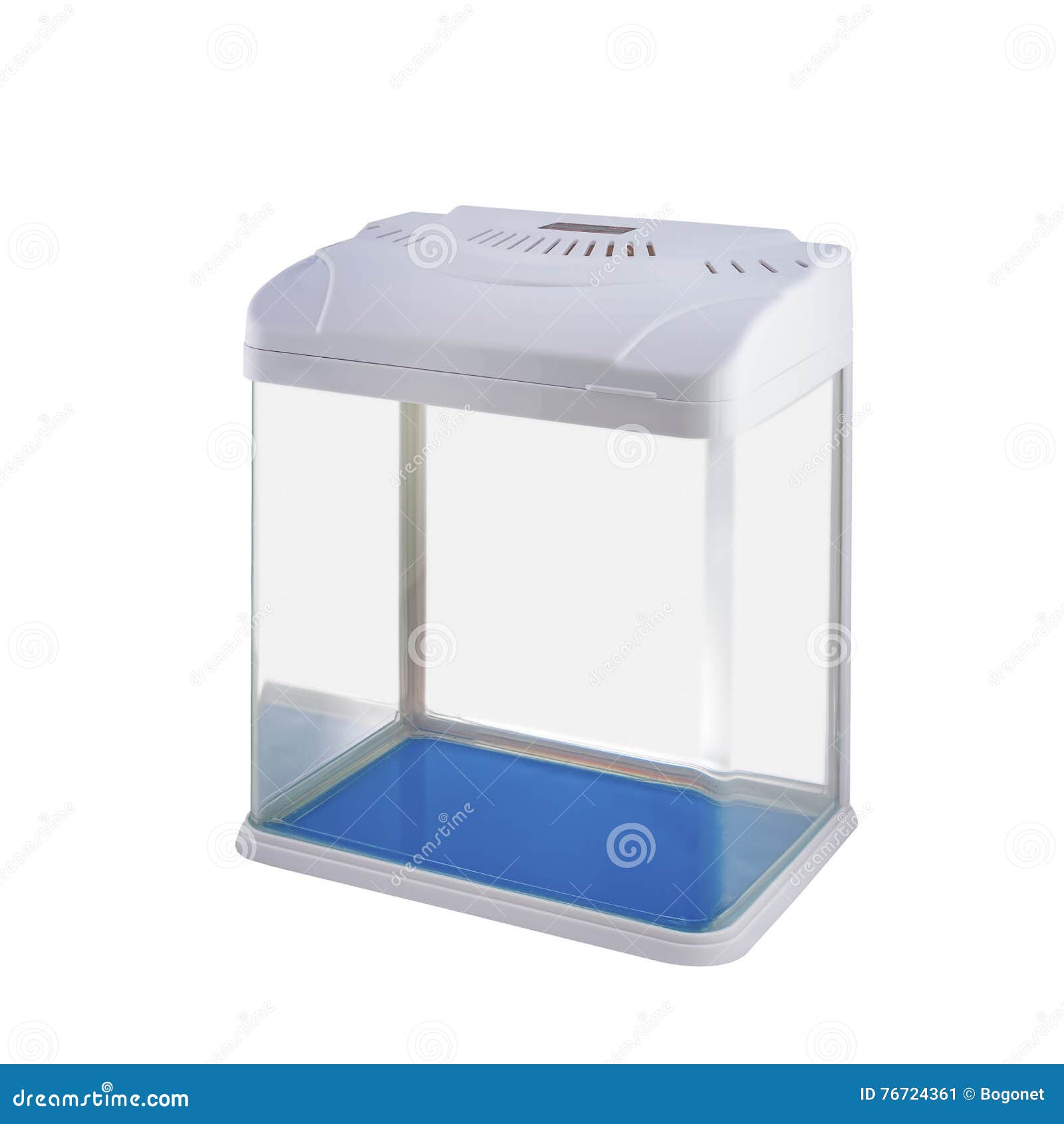 Empty Plastic Water Tank Aquarium Stock Image - Image of fish, green ...