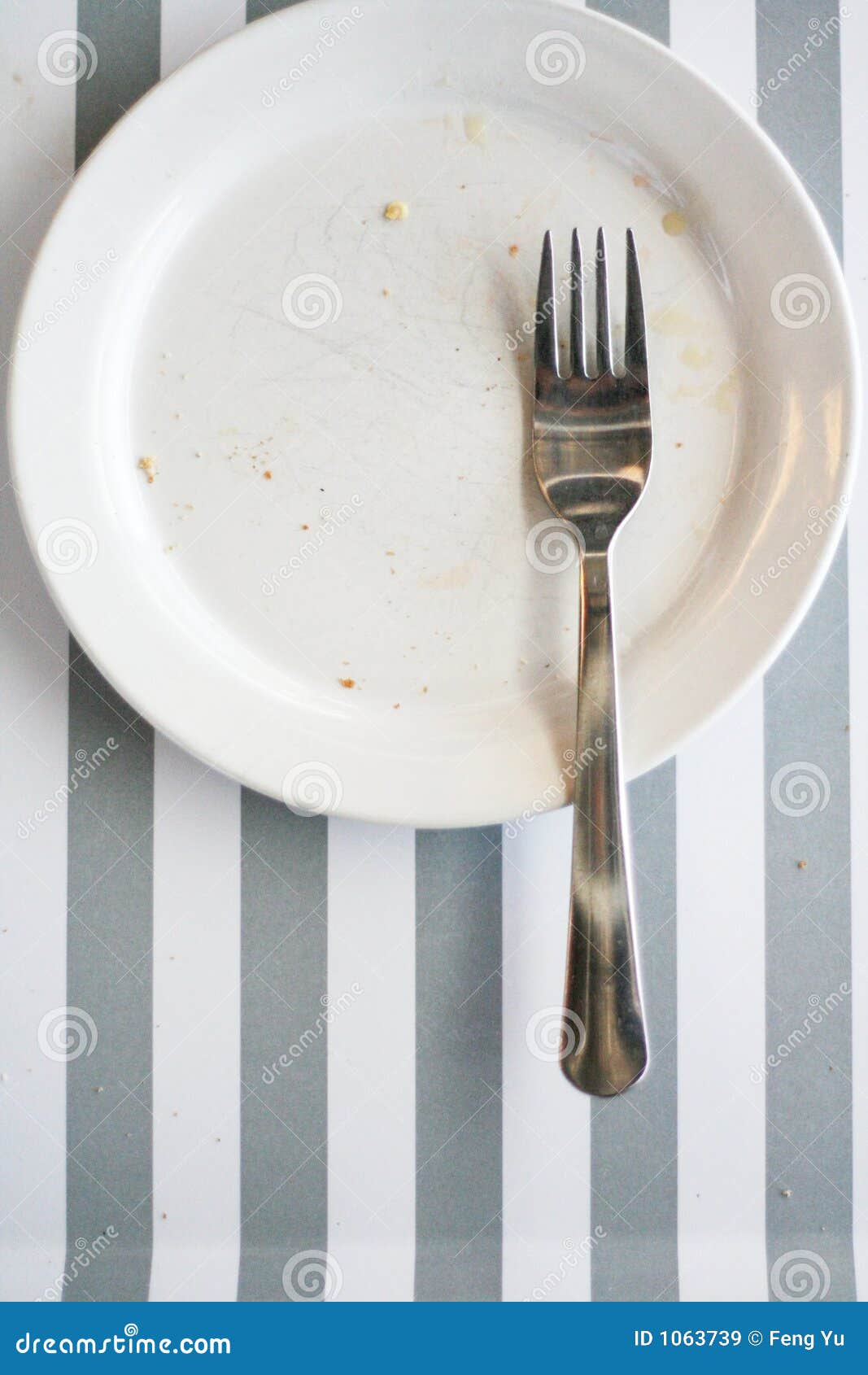 Empty plate stock image. Image of leftovers, cutlery, clean - 1063739