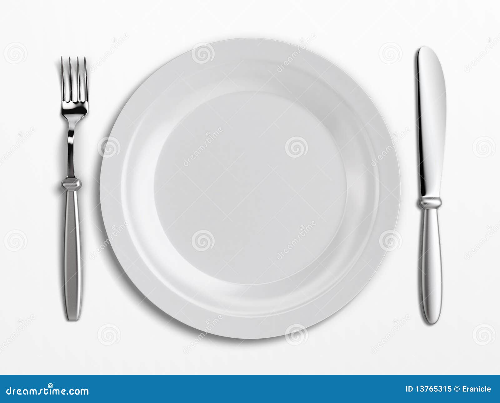 Empty plate stock illustration. Illustration of dish - 13765315