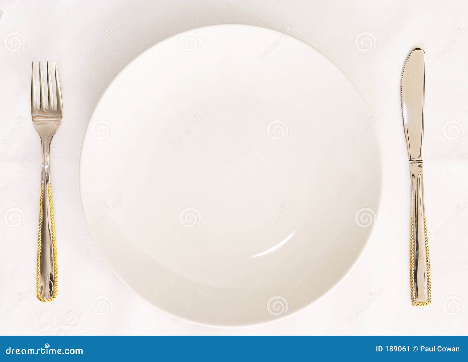 Empty plate stock image. Image of empty, place, linen, anticipation ...
