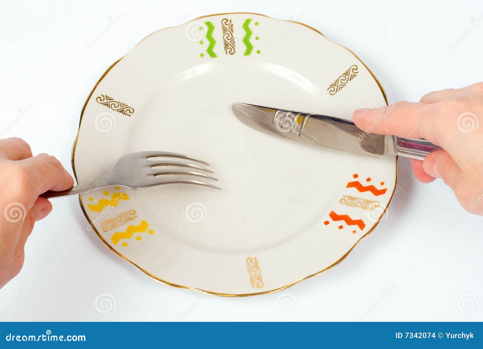 Empty plate stock photo. Image of healthy, dishware, equipment - 7342074