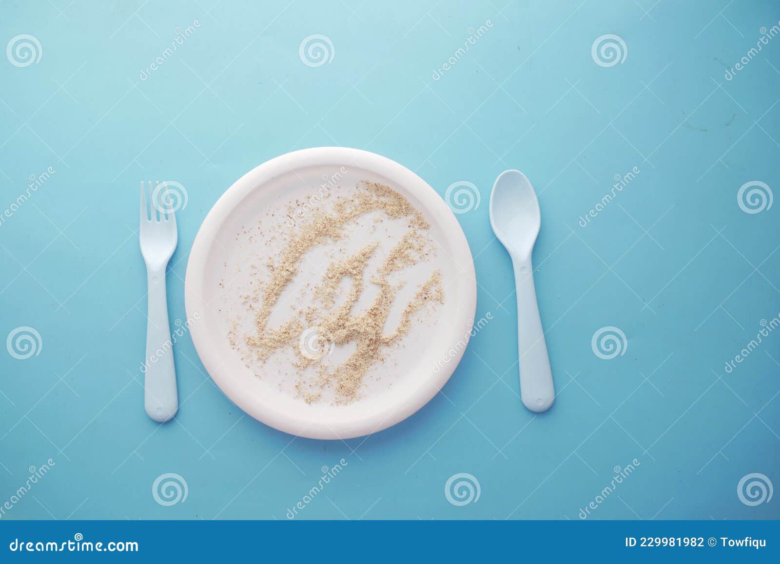 Empty Plate after Eating on Table Stock Photo - Image of kitchen ...