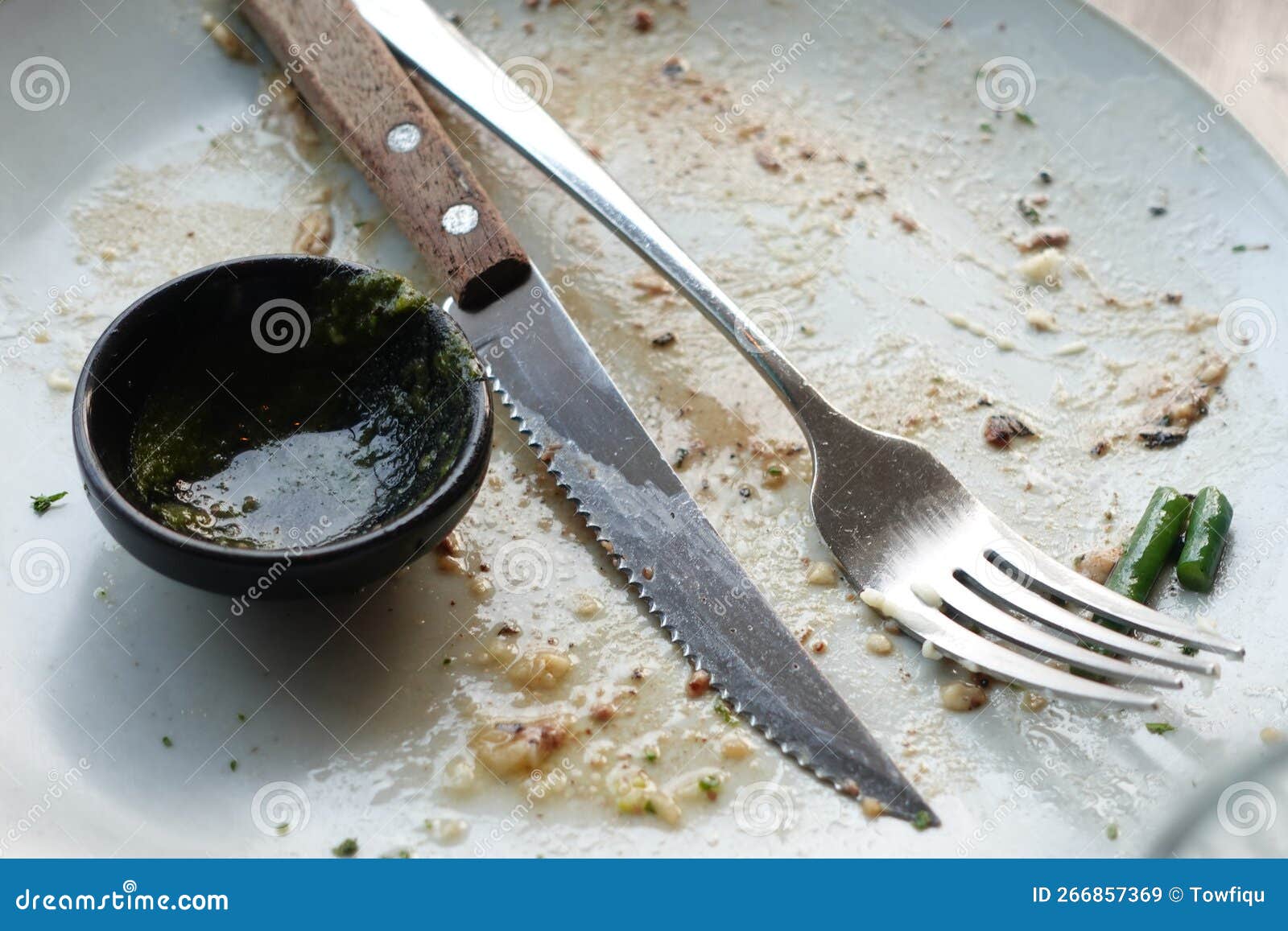 Empty Plate after Eating on Table Stock Image - Image of minimal, feast ...