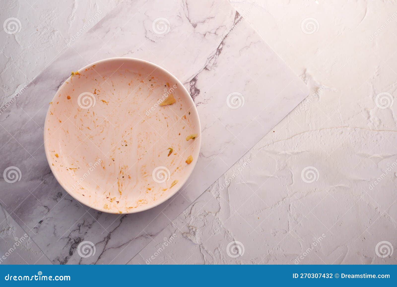 Empty Plate after Eating on Table Stock Photo - Image of kitchen ...