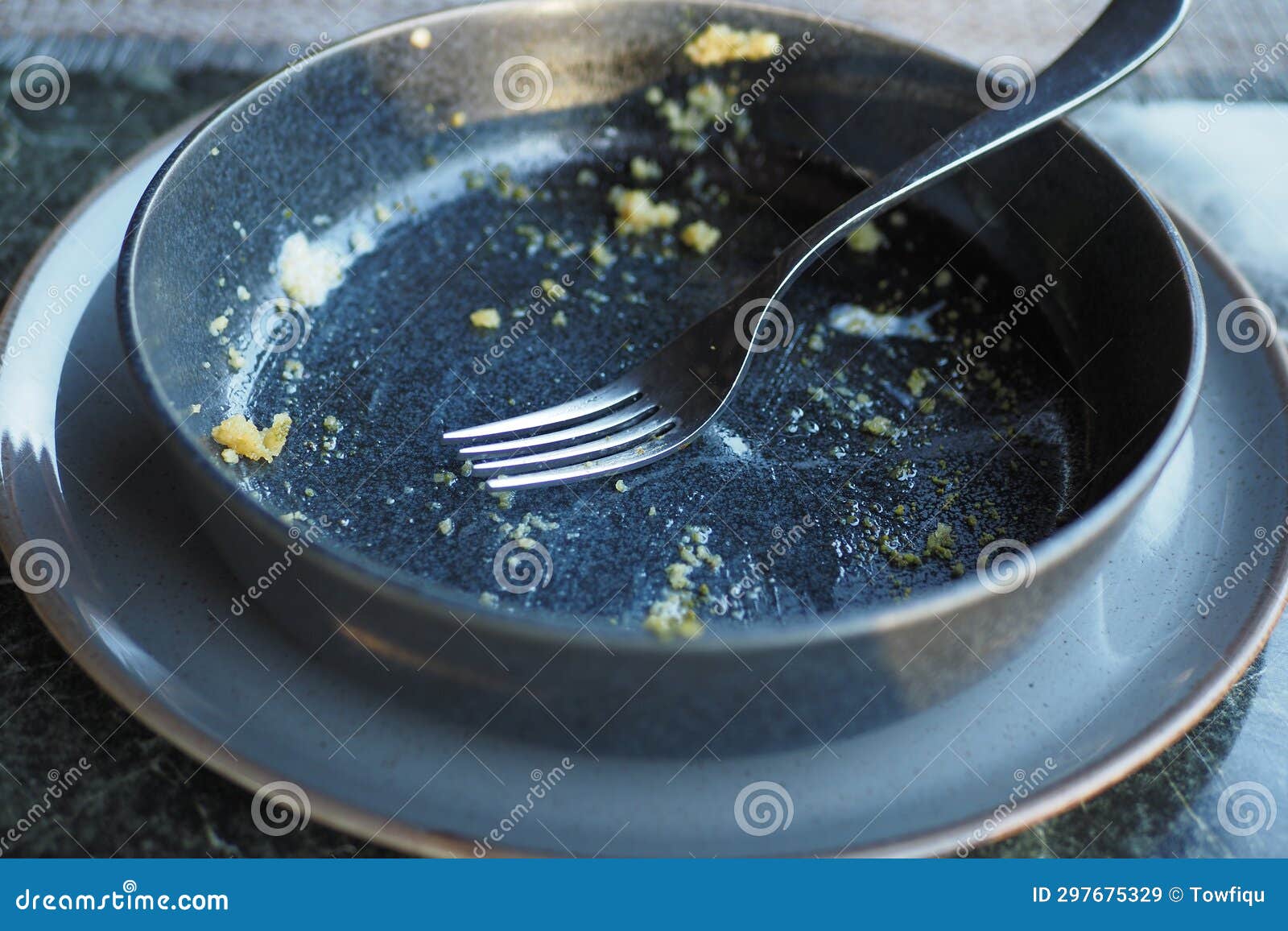 Empty Plate after Eating on Table Stock Image - Image of cleanup, home ...