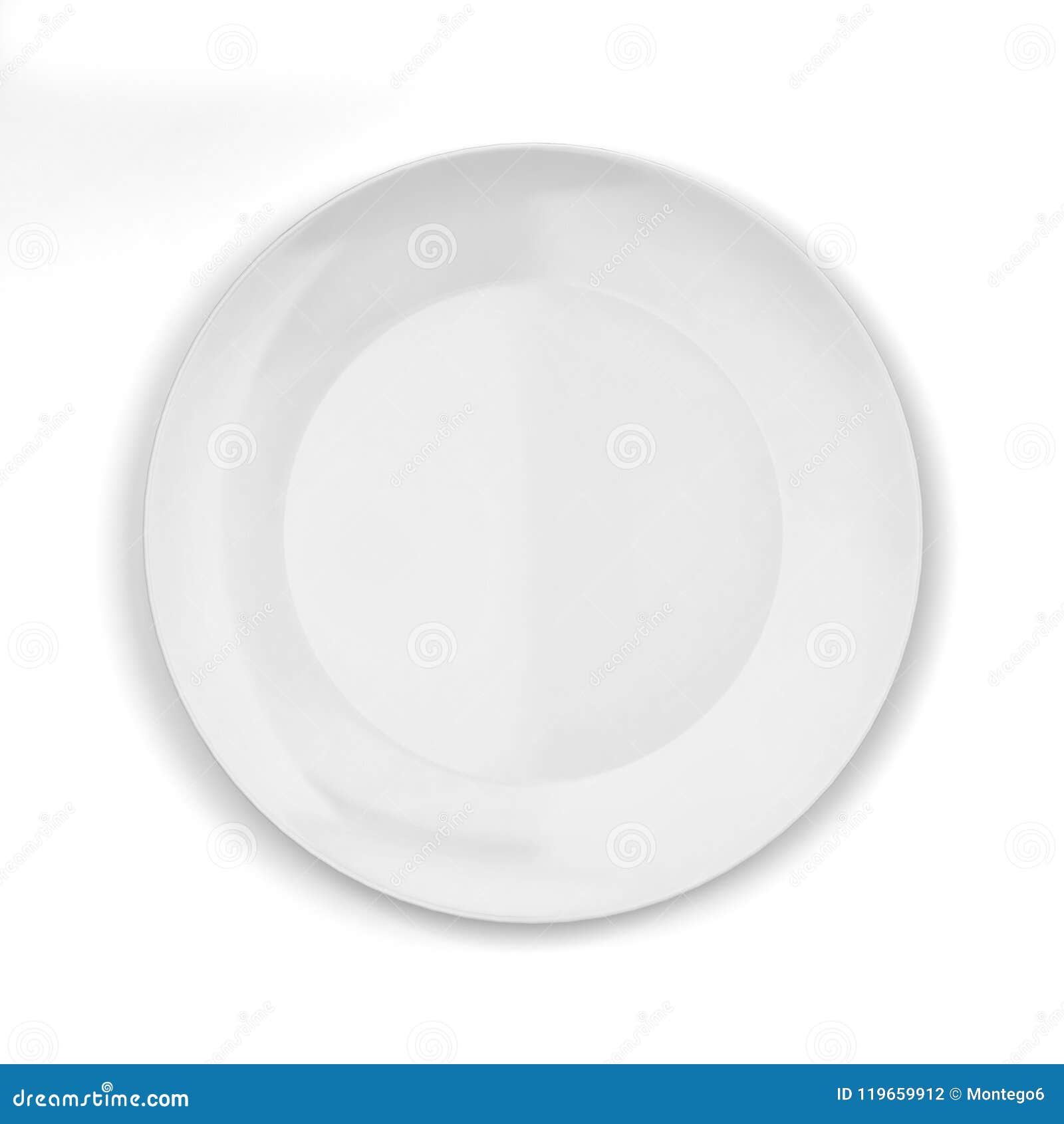 Empty plate stock illustration. Illustration of clean - 119659912