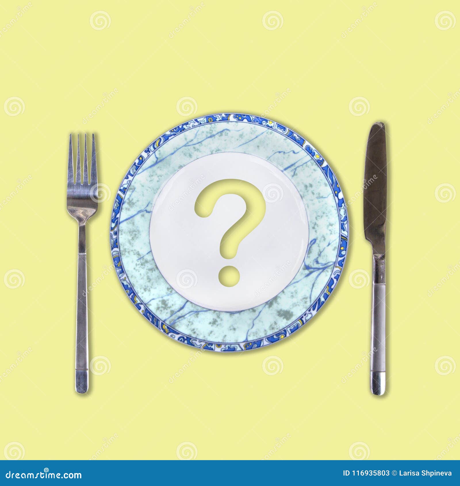 Plate With Question Mark Stock Photo | CartoonDealer.com #40049106