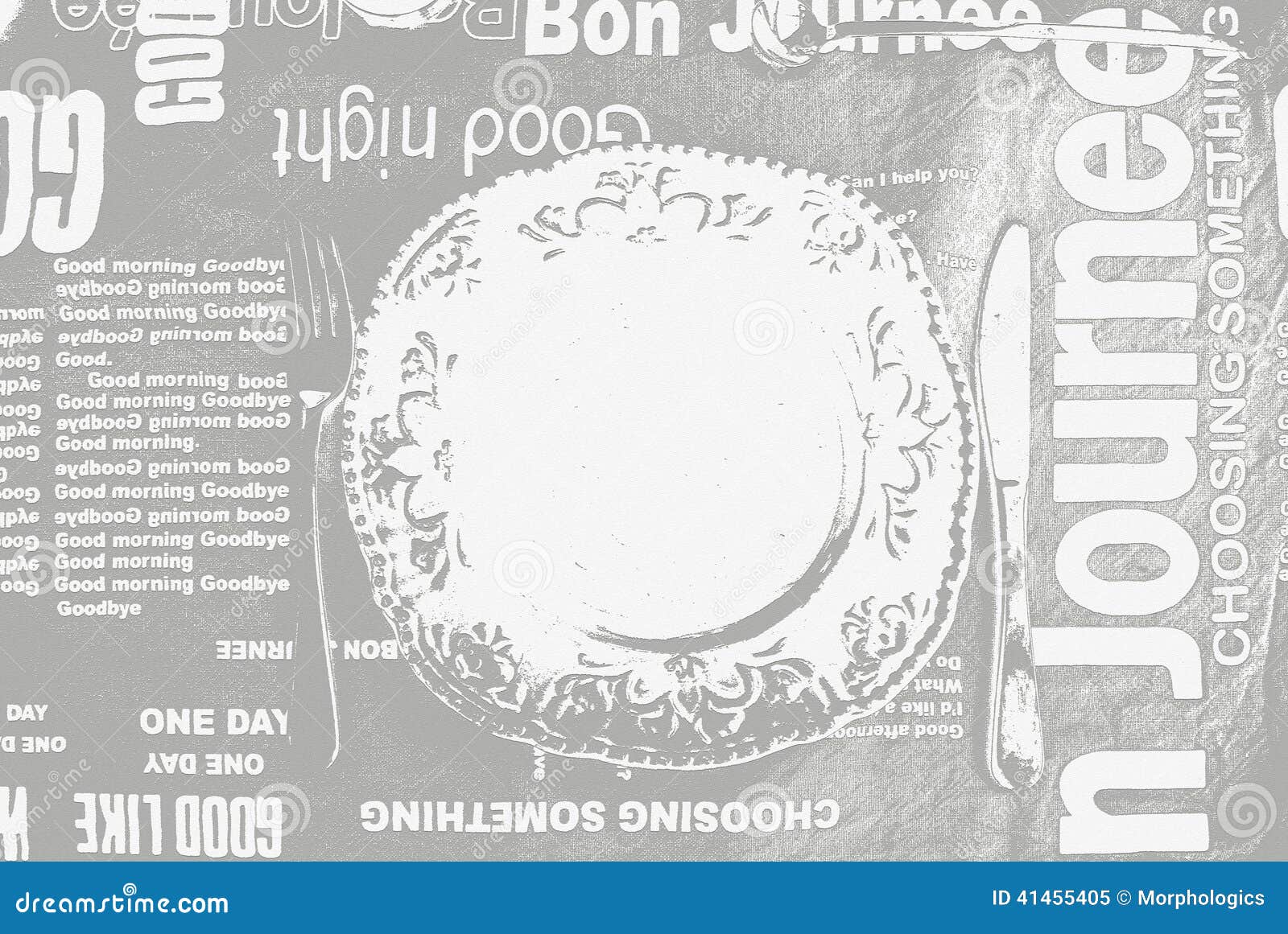 Empty plate graphic stock illustration. Illustration of texts - 41455405