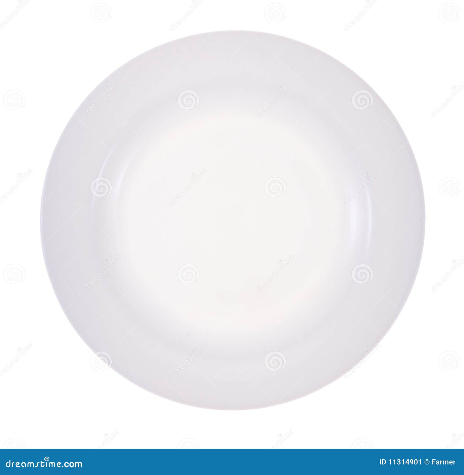 Empty plate on isolated stock image. Image of empty, utensil - 11314901