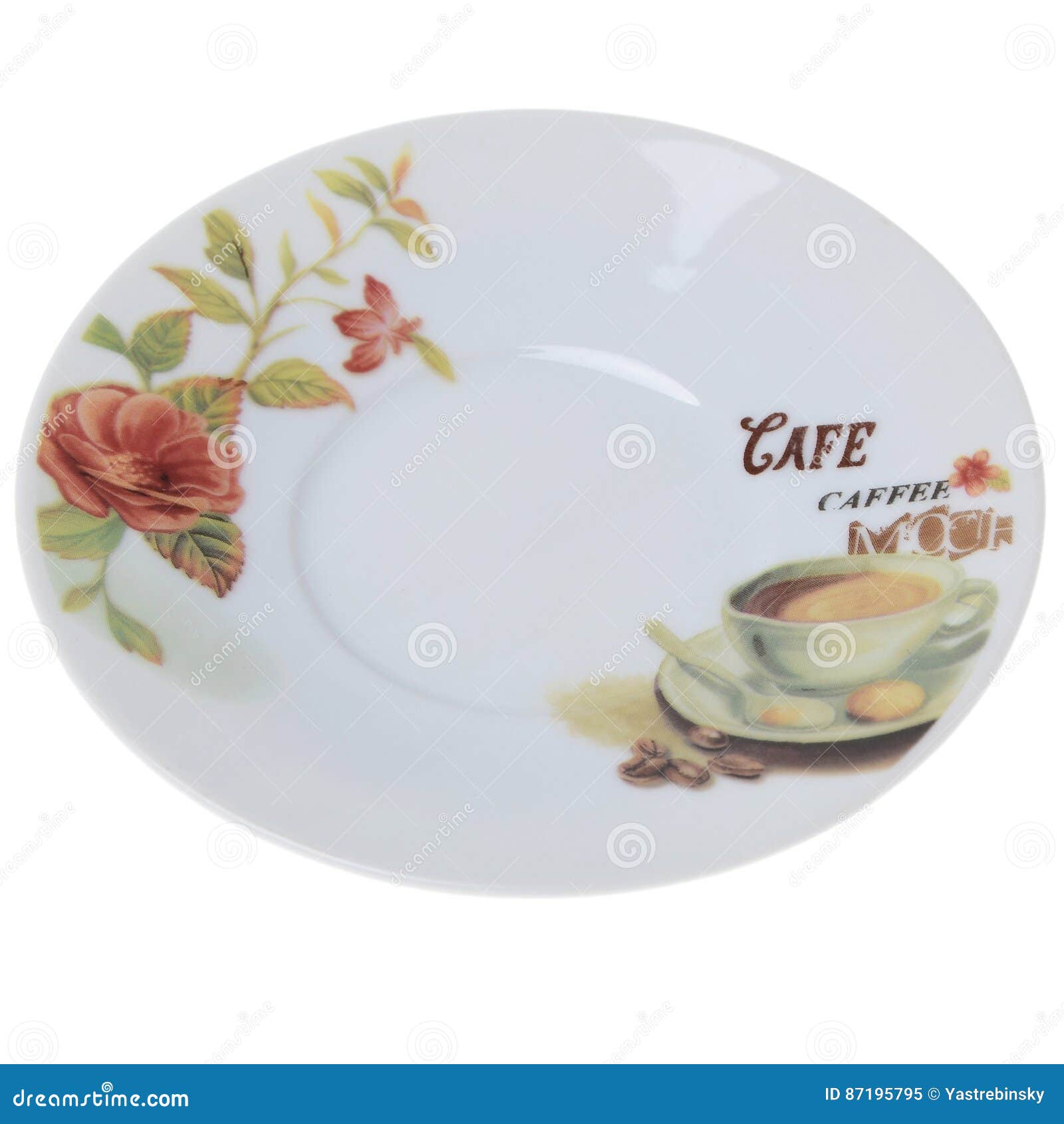 Empty plate isolated stock image. Image of milk, breakfast - 87195795