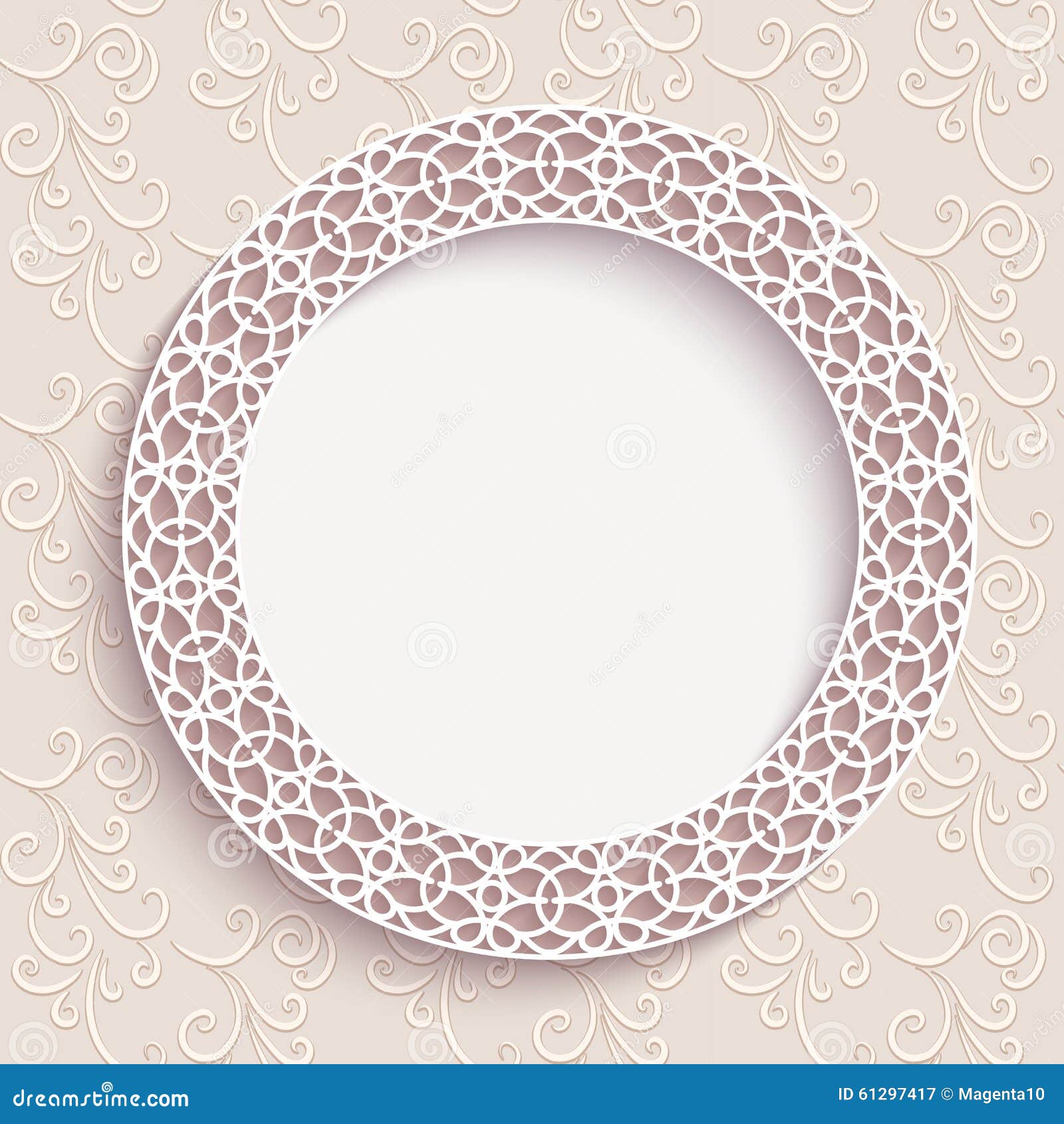 Empty plate stock vector. Illustration of design, border - 61297417