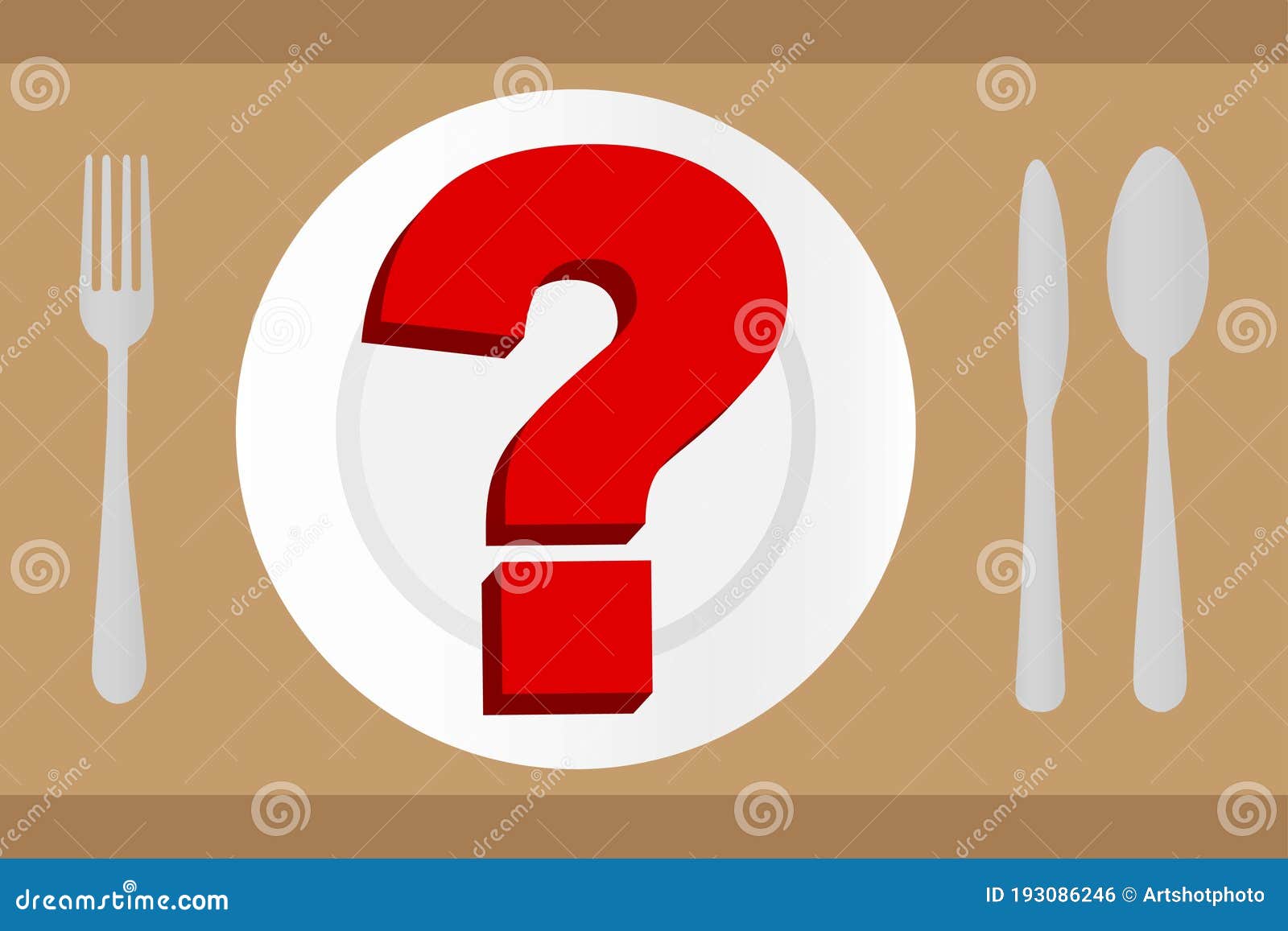 Plate With Question Mark Stock Photo | CartoonDealer.com #40049106