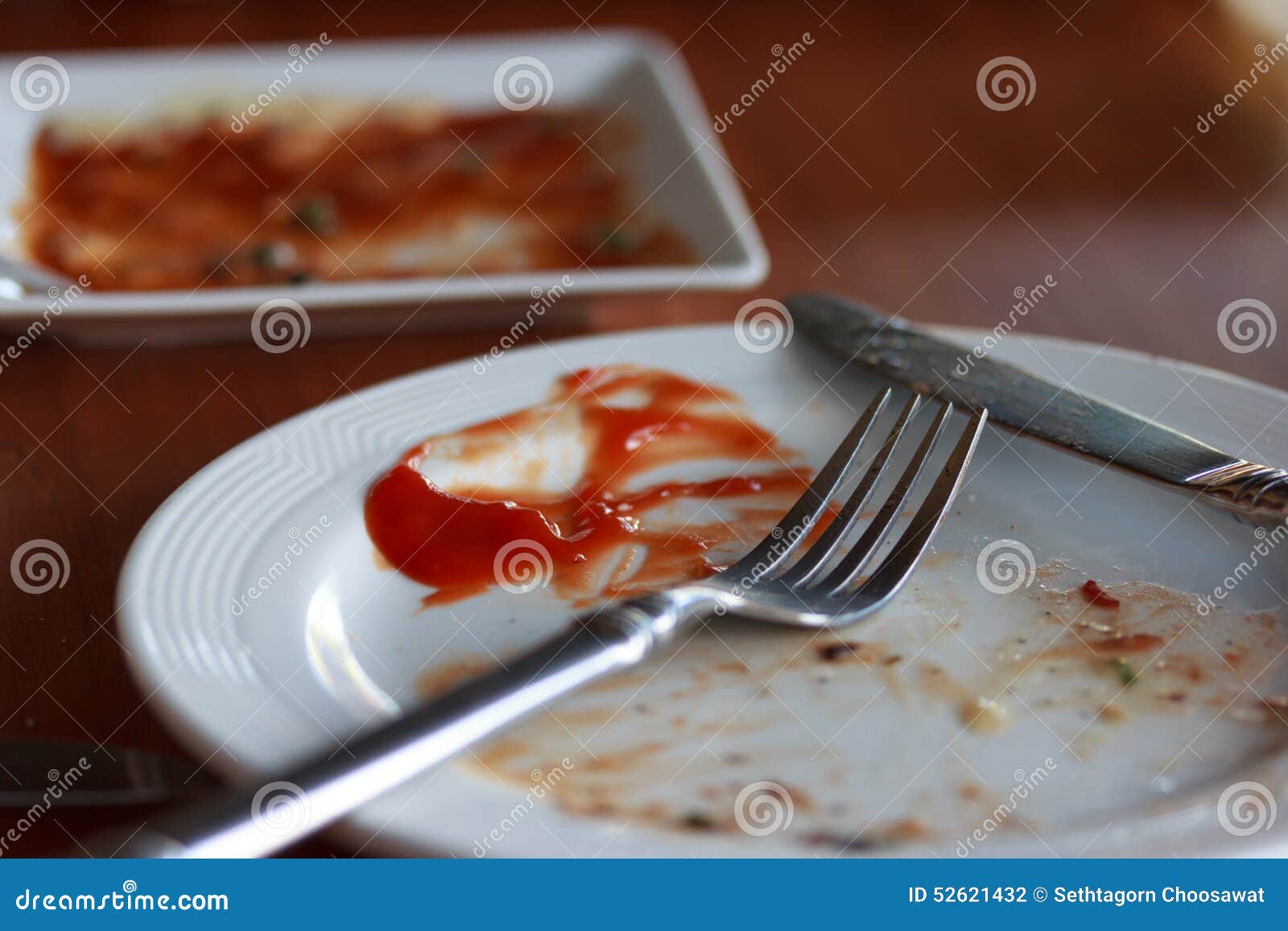 Empty plate stock photo. Image of closeup, dinner, cook - 52621432