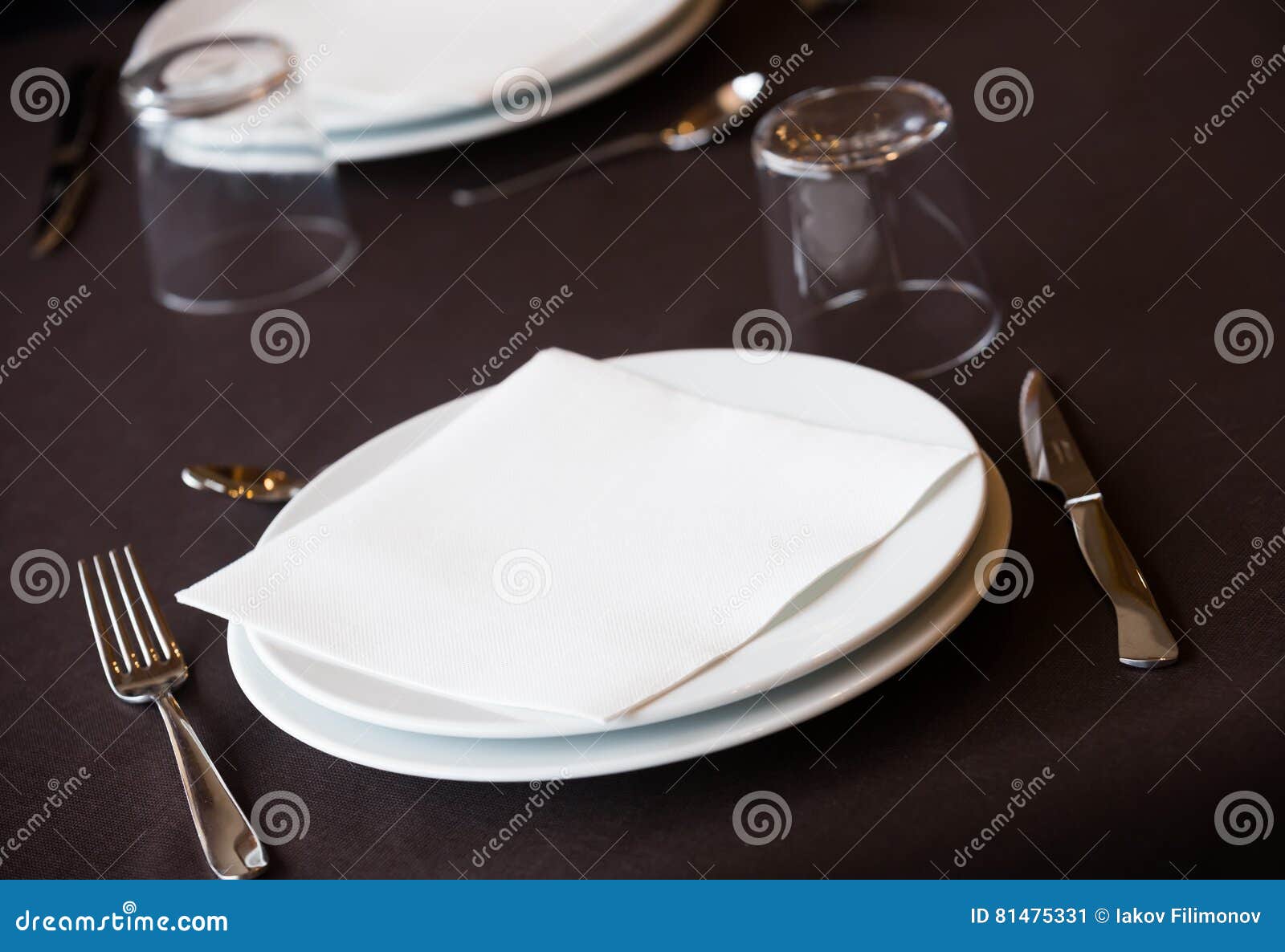 Empty plate restaurant stock image. Image of kitchen - 81475331