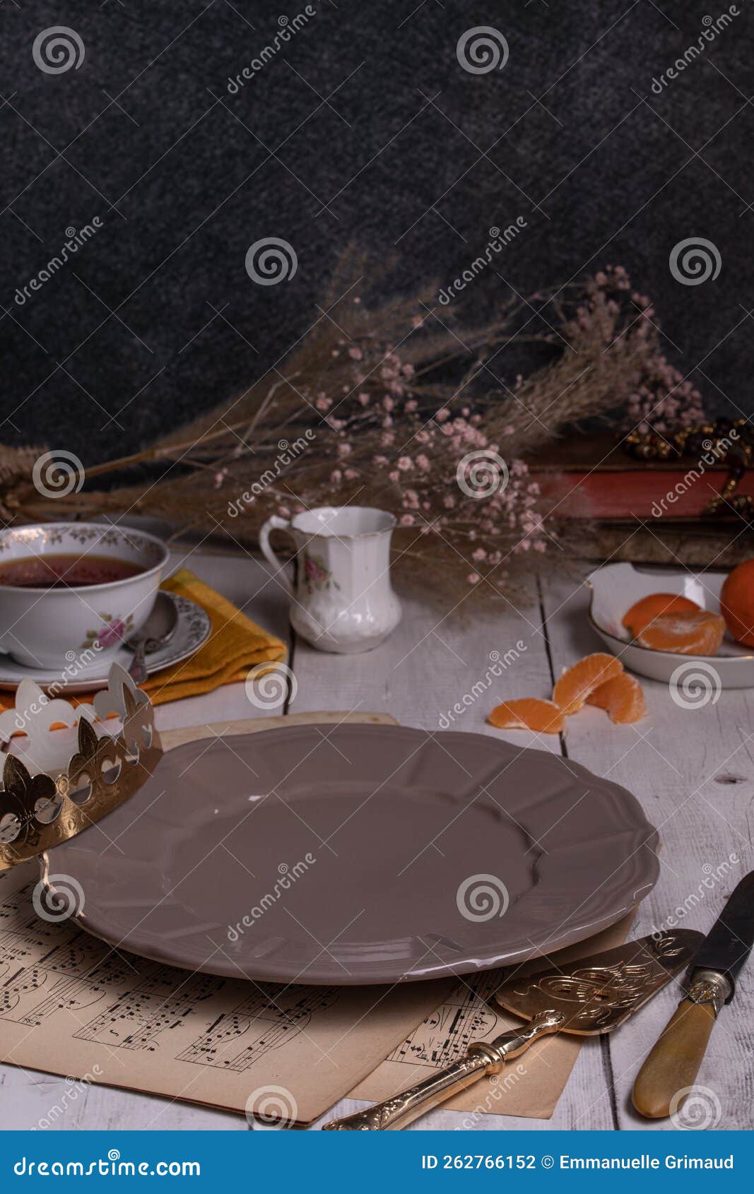 Empty Plate on Sheet Music for the Epiphany Stock Photo - Image of ...