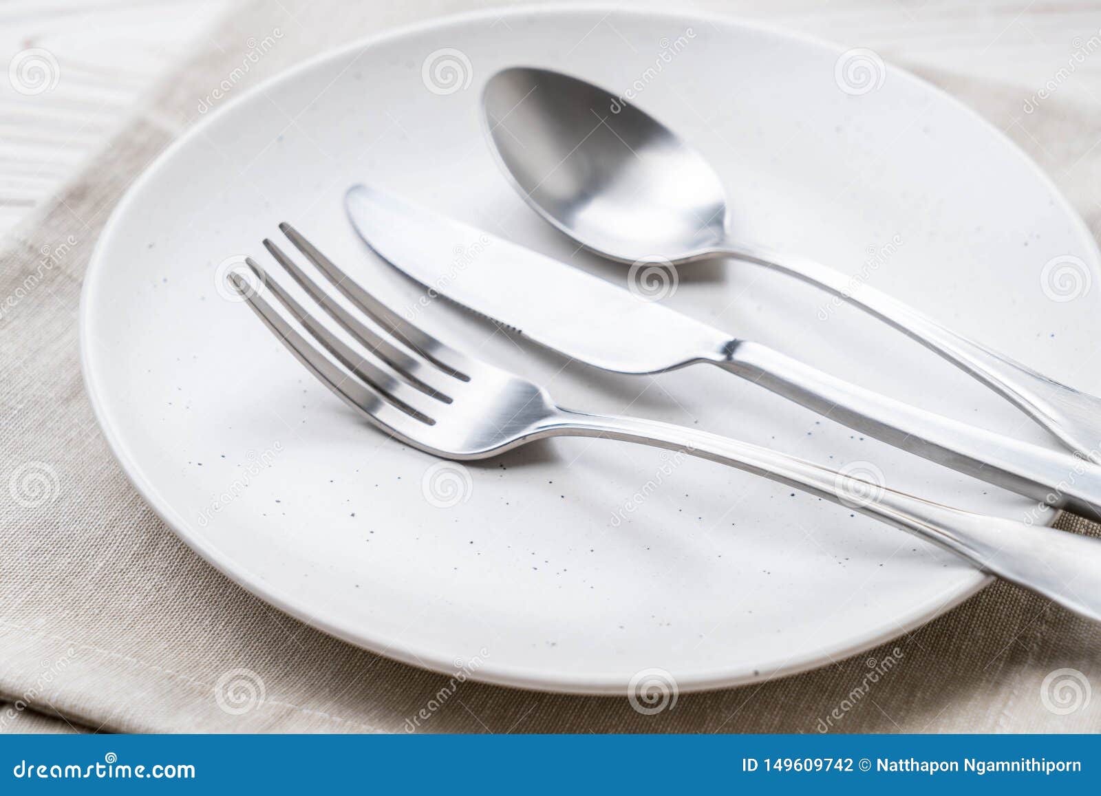Empty Plate Spoon Fork and Knife Stock Photo - Image of table ... Empty Plate Spoon Fork and Knife Stock Photo - Image of table ...