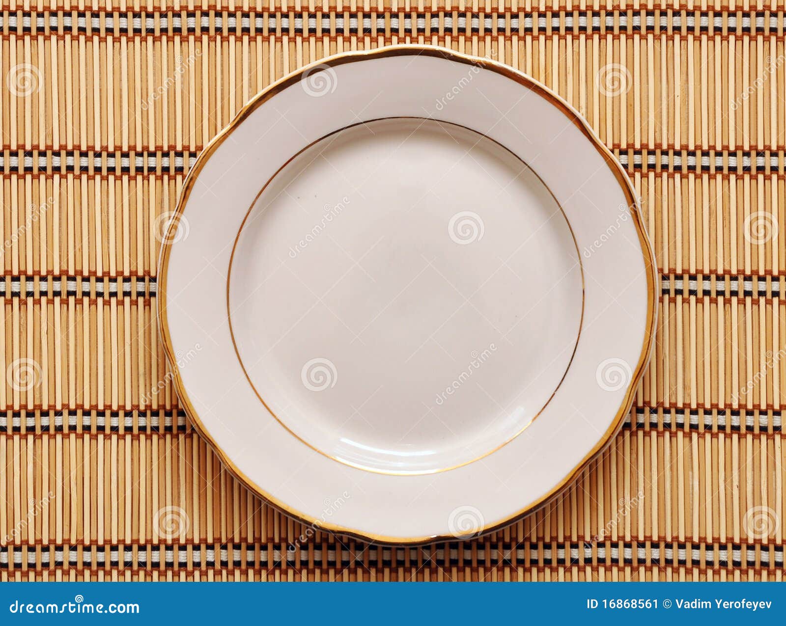Empty plate on table stock image. Image of lunch, breakfast - 16868561