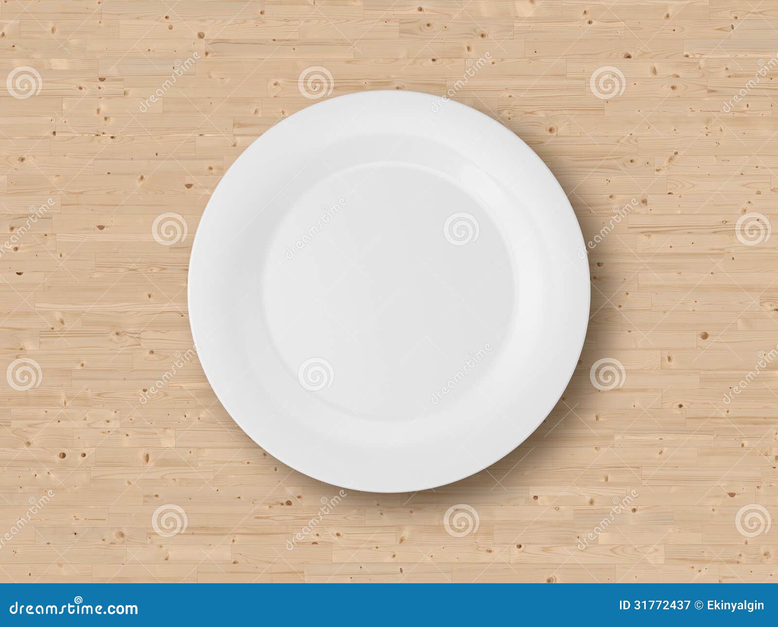 Empty Plate on Table stock image. Image of nutrition - 31772437