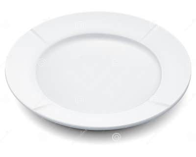 Empty Plate . Vector Illustration Stock Vector - Illustration of plate ...