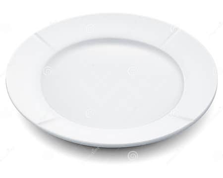 Empty Plate . Vector Illustration Stock Vector - Illustration of plate ...