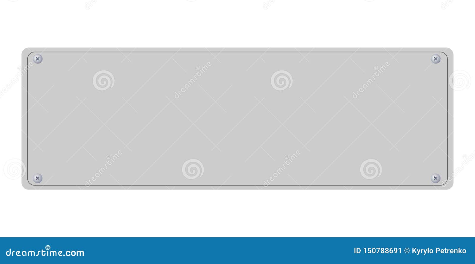 Empty Plate for Your Text White Background Stock Vector - Illustration ...