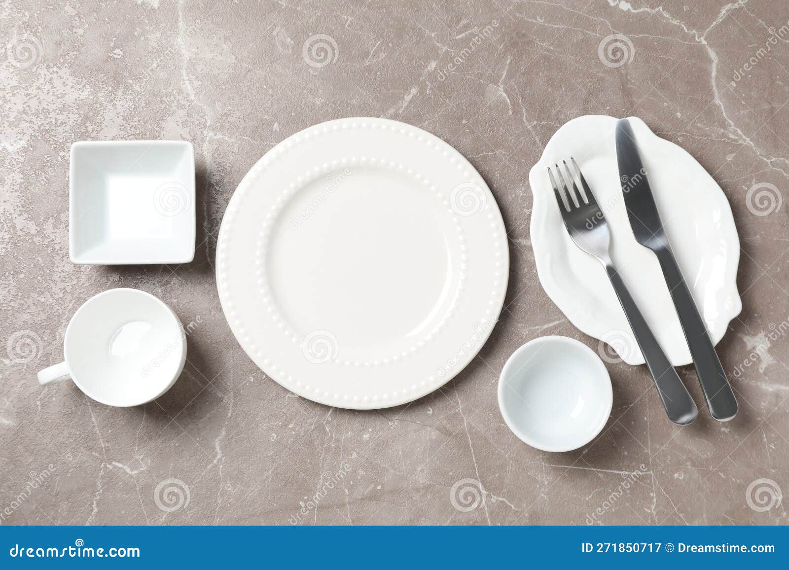 Empty Plates, Composition for Minimal and Minimalism Concept Stock ...