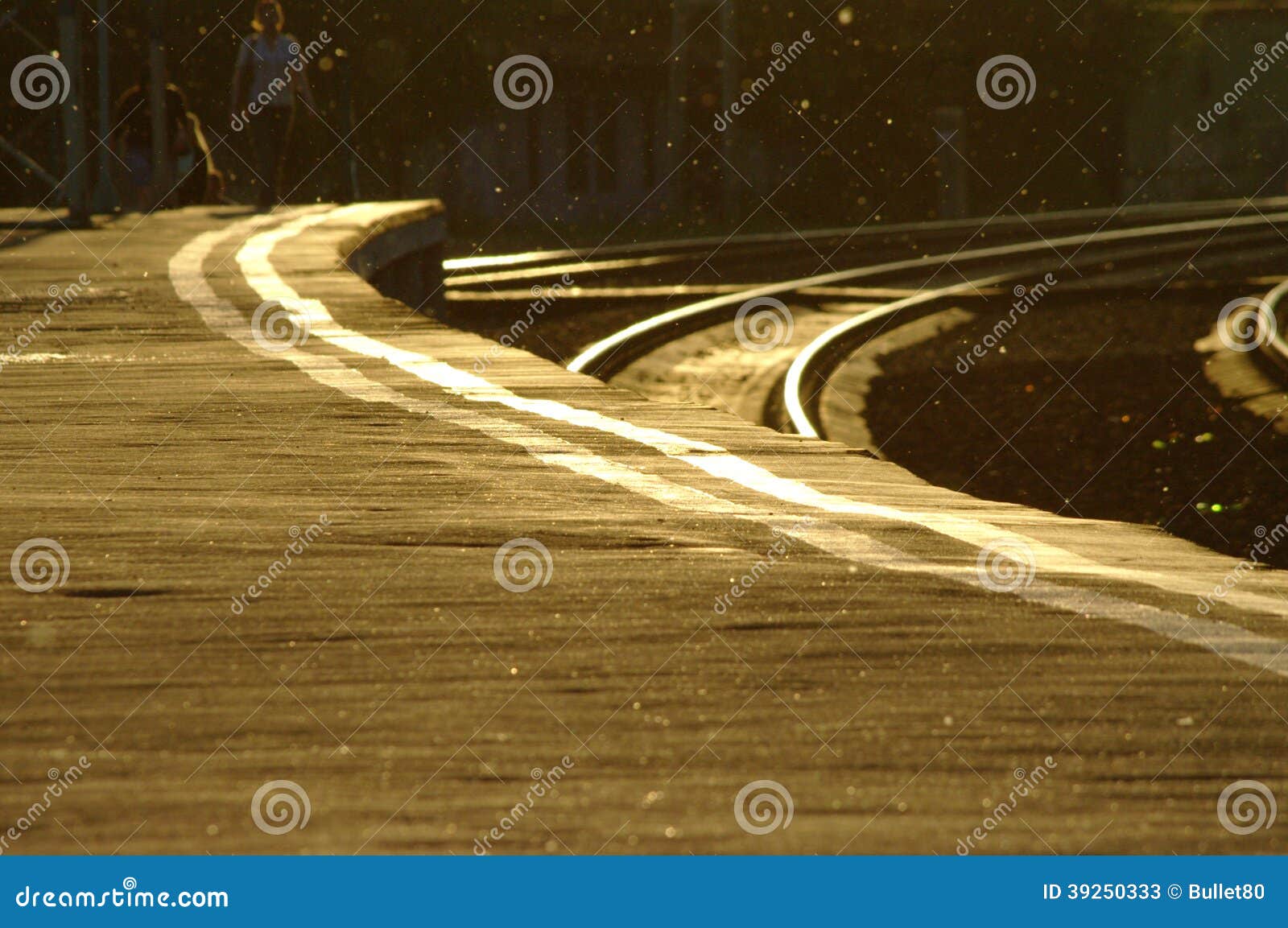Empty Platform at the Station Stock Image - Image of station, railway ...