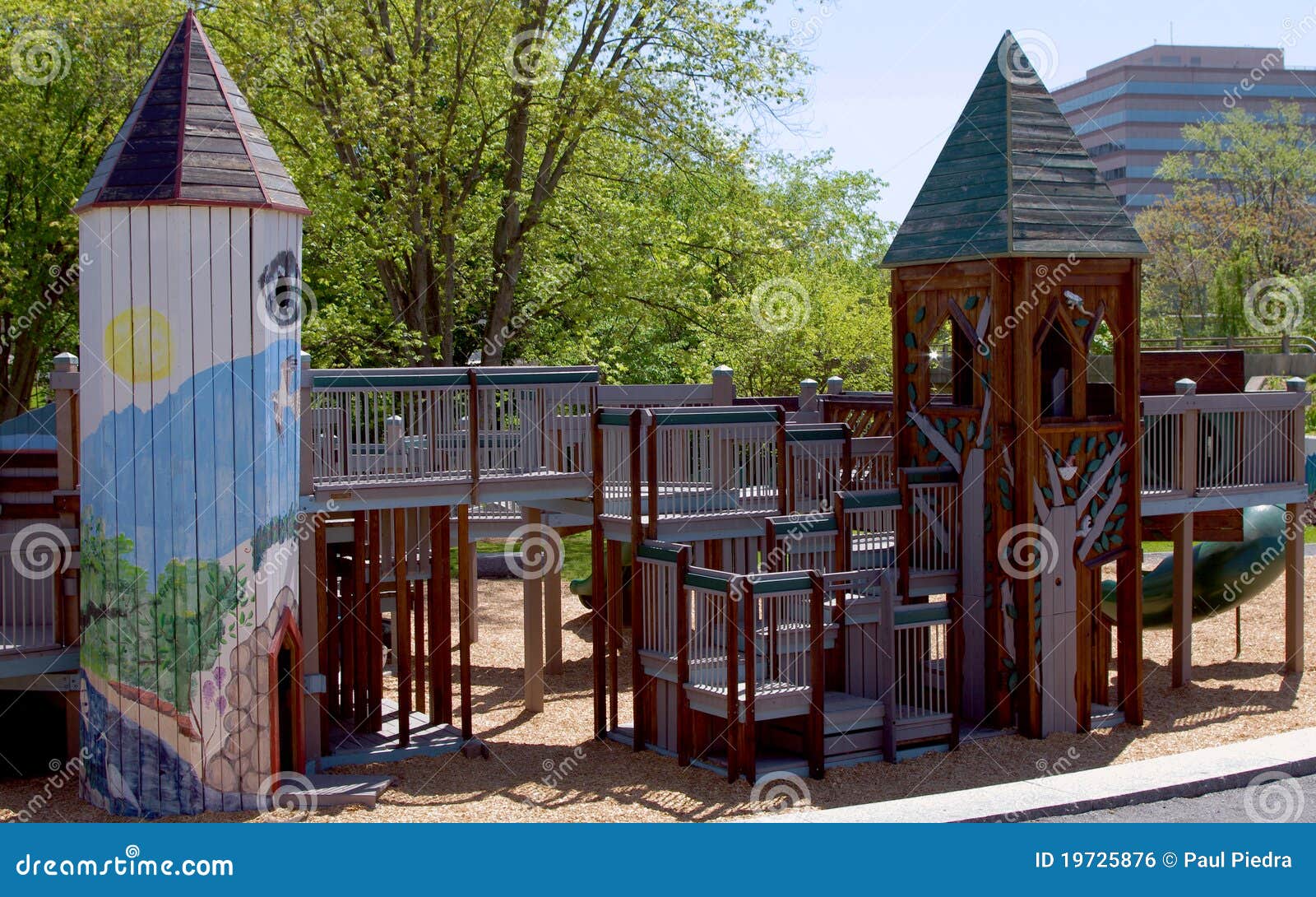 Empty Play Ground stock photo. Image of youth, castle - 19725876