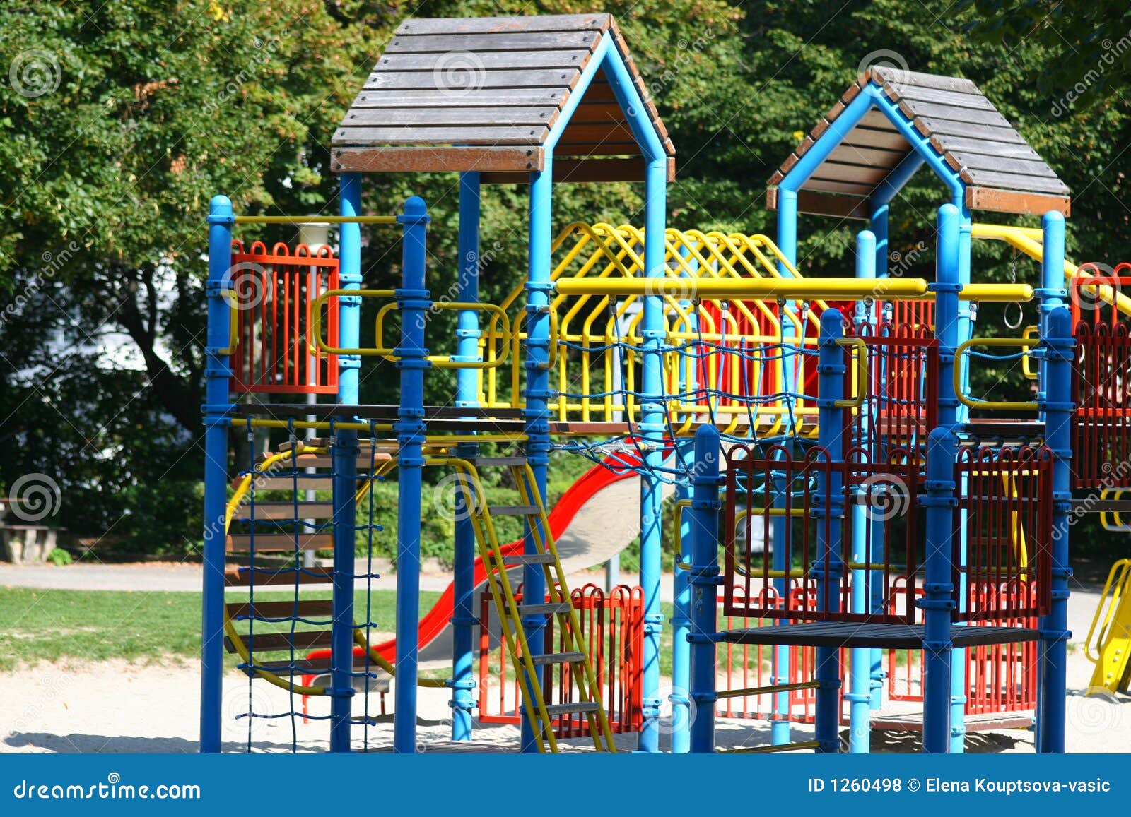 Empty playground stock photo. Image of town, color, childhood - 1260498
