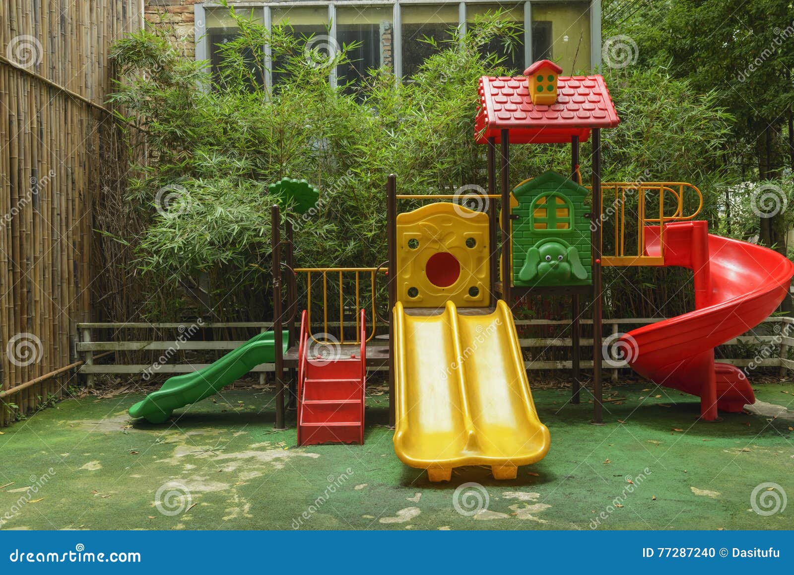 Empty playground stock photo. Image of background, environment - 77287240