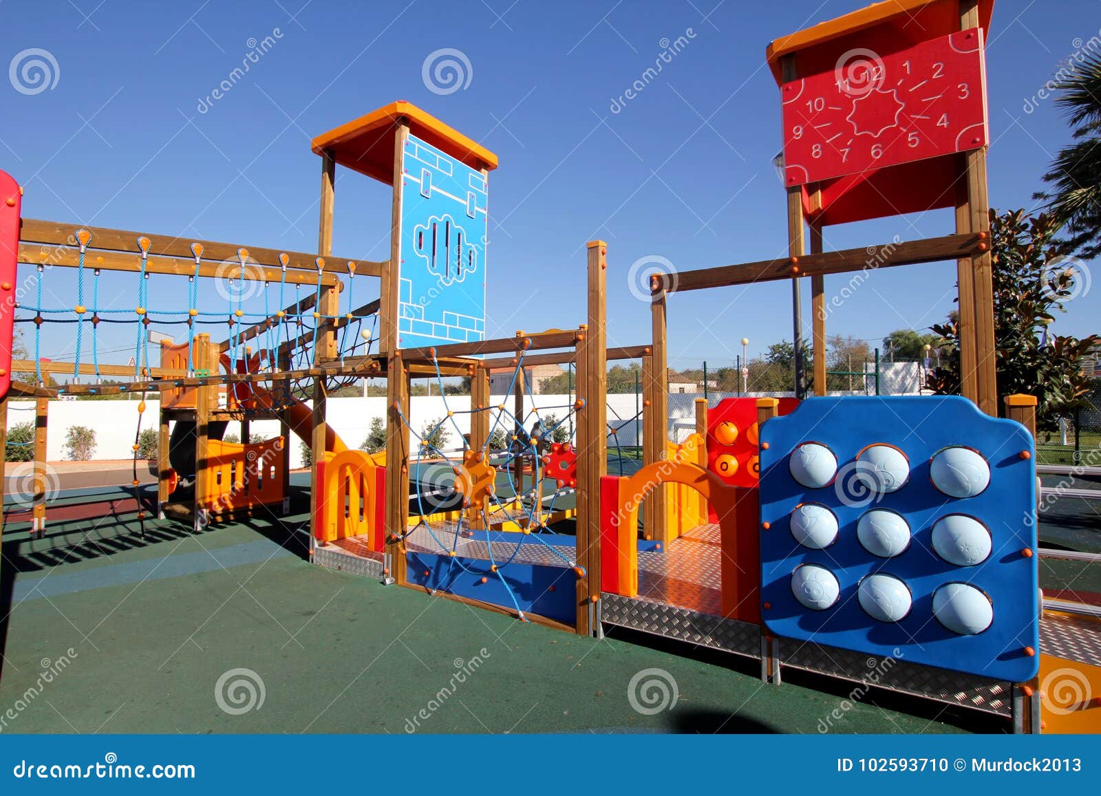 Empty playground stock photo. Image of exercises, centre - 102593710
