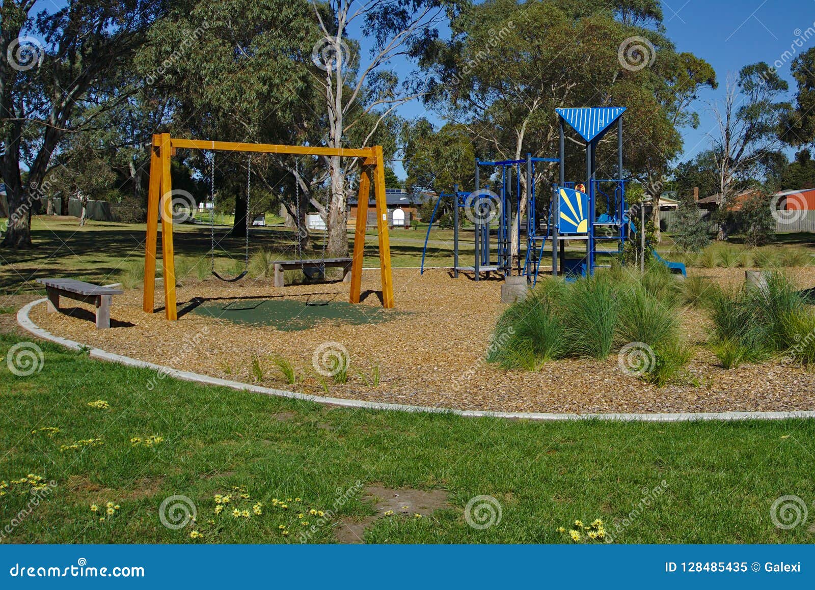 Empty Playground during Daytime Stock Image - Image of childrens ...