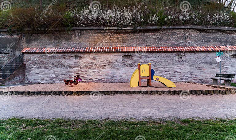 Empty Playgrounds in the Park Stock Photo - Image of childs, augsburg ...