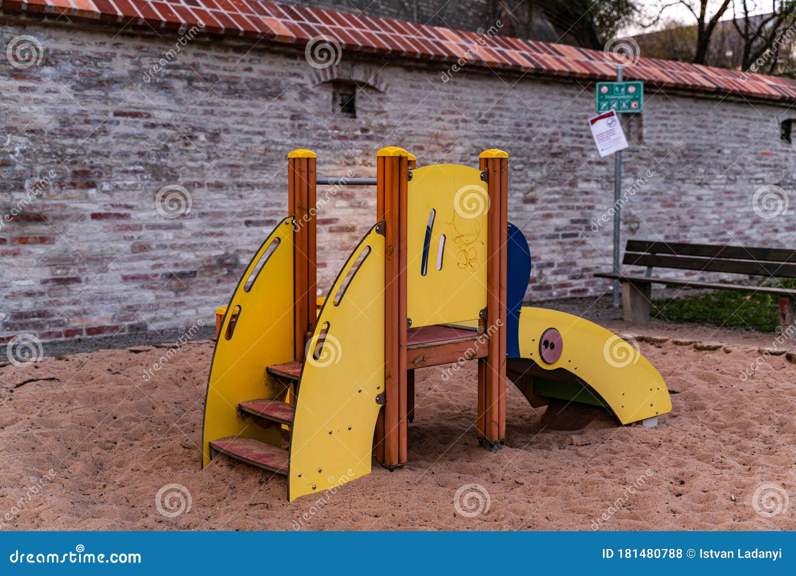 Empty Playgrounds in the Park Stock Photo - Image of drive, germany ...