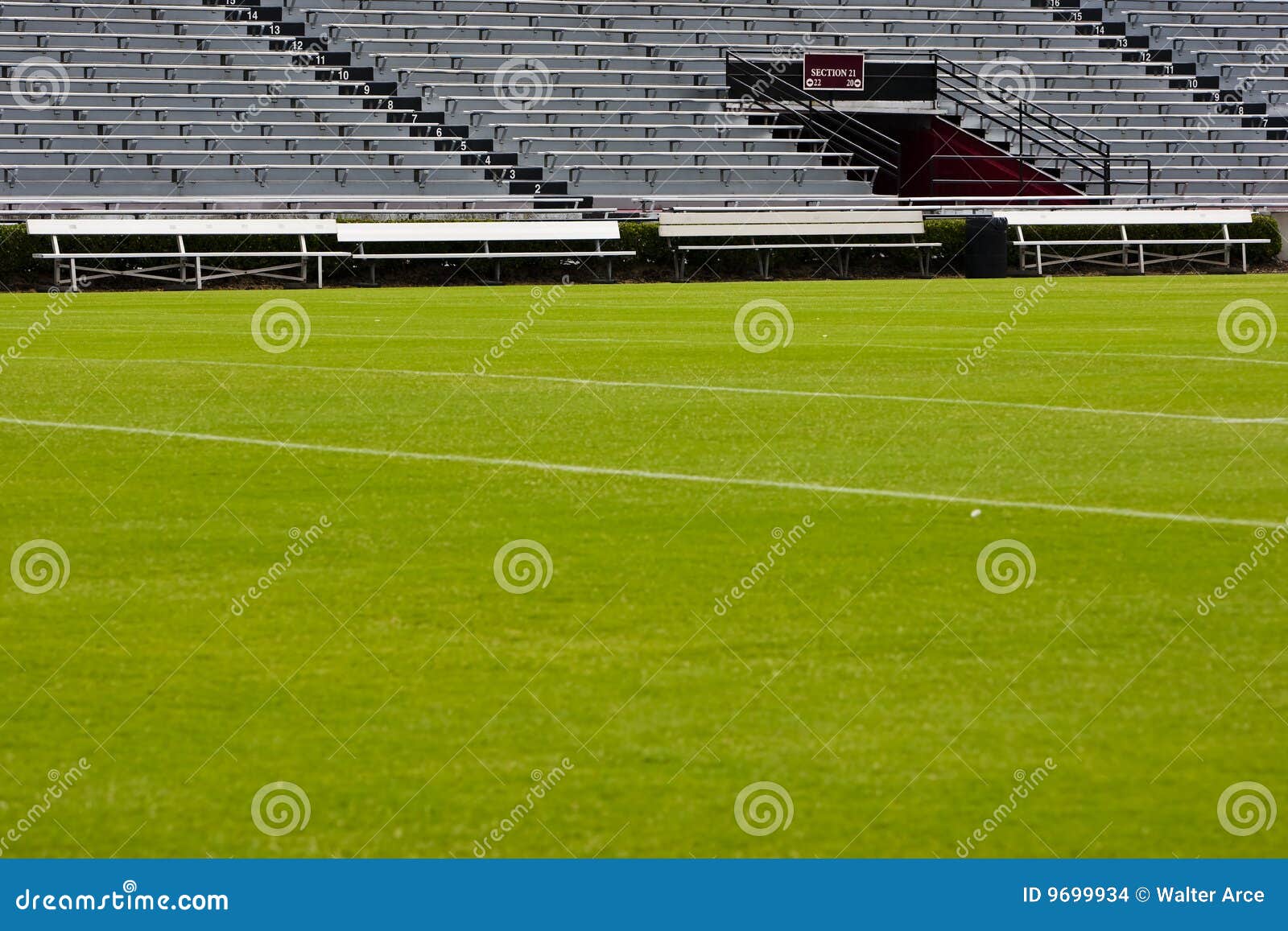 Empty Playing Field stock photo. Image of goal, color - 9699934