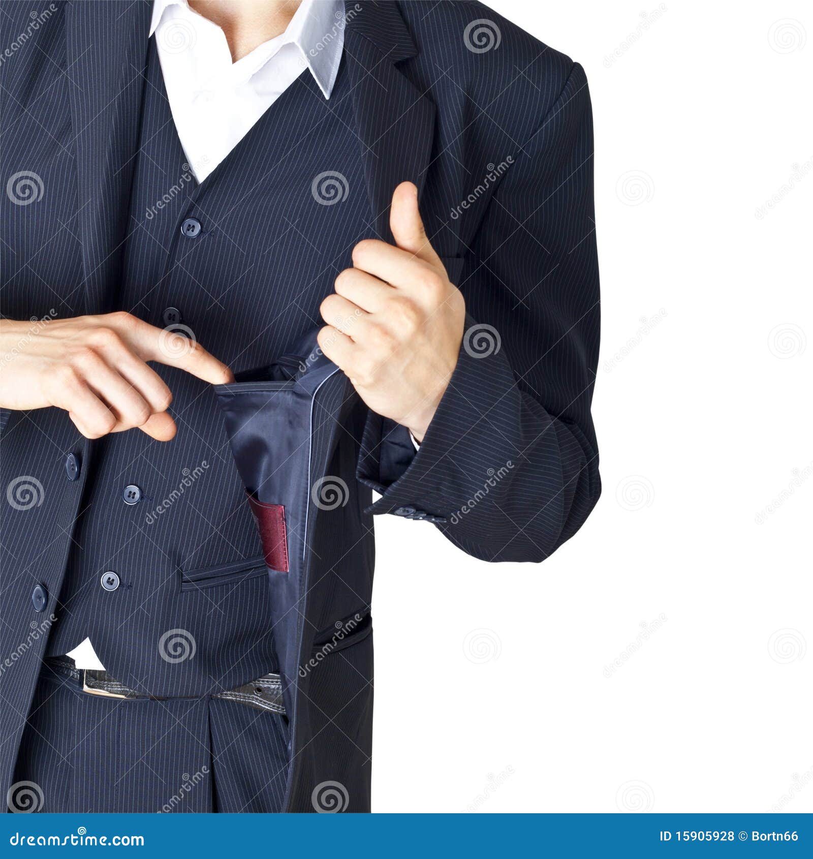 Empty pocket of a jacket stock photo. Image of clothing - 15905928