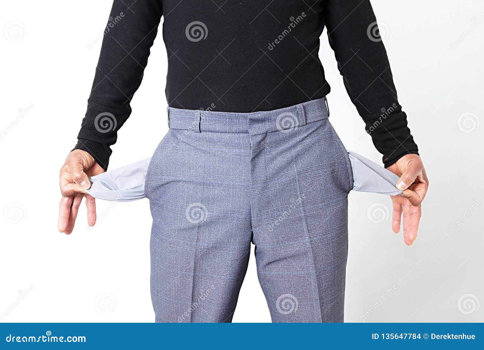 Empty Pocket with White Background Stock Photo - Image of currency ...