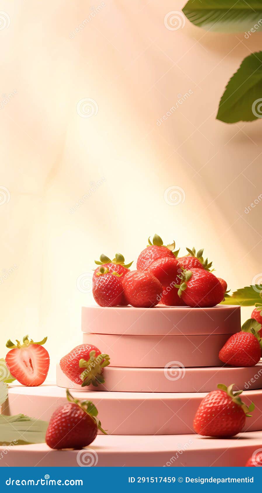 Empty Podium on Light Architectural Background Surrounded by ...