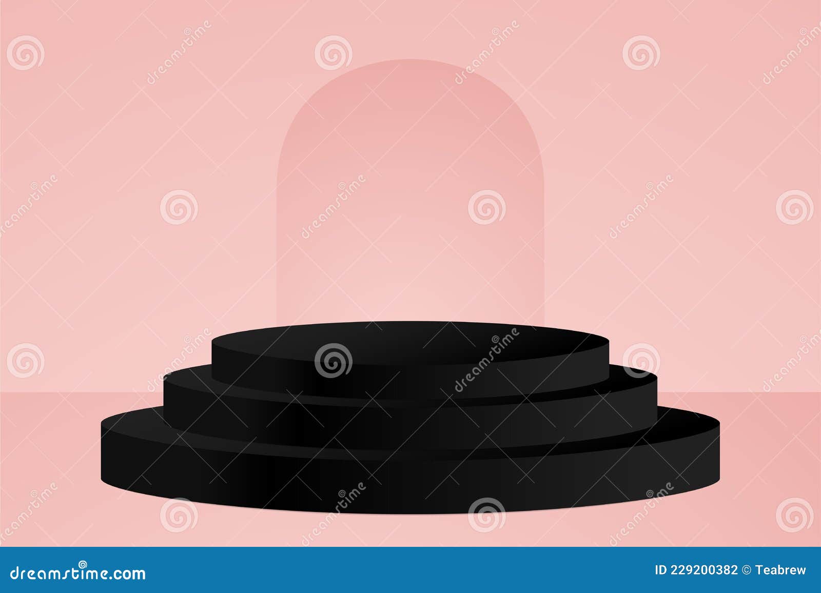 Empty Podium. Vector Illustration with Copy Space Stock Vector ...