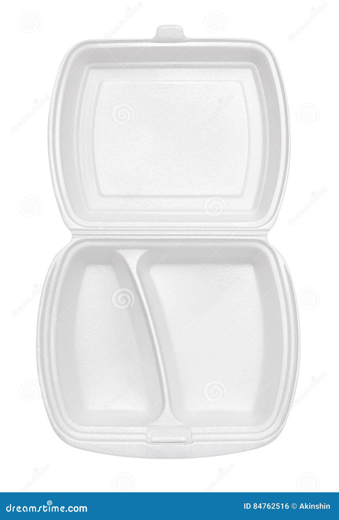 Empty Polystyrene Container for Fast Food Stock Photo - Image of open ...