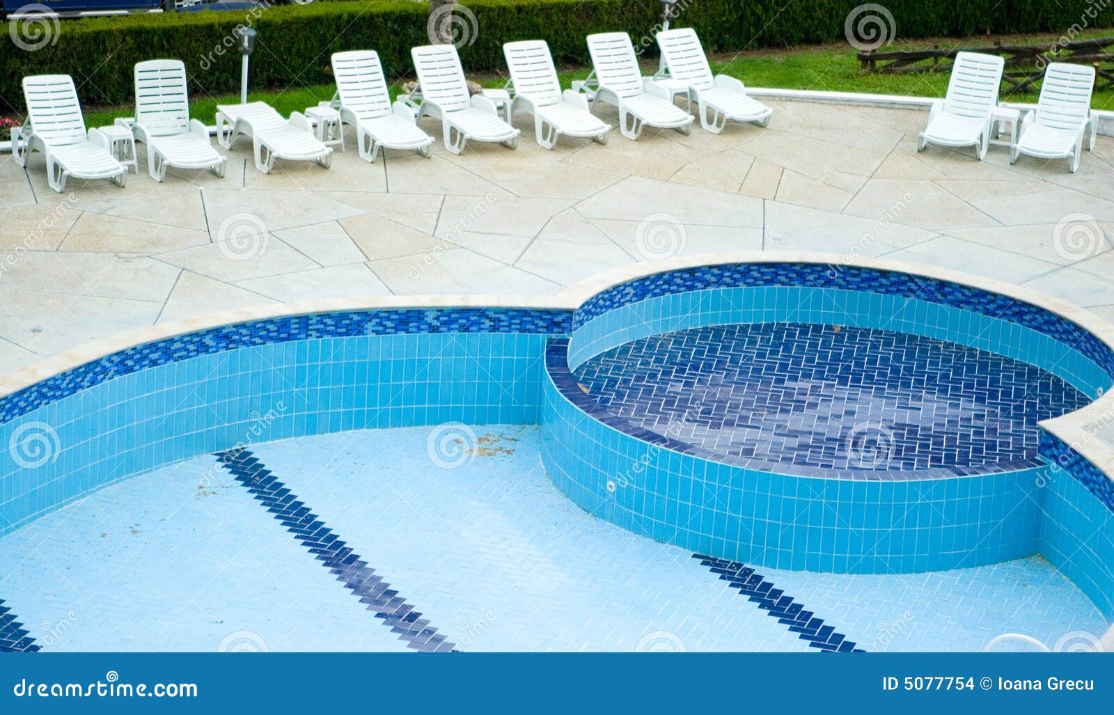 Empty pool stock photo. Image of lounges, season, blue - 5077754