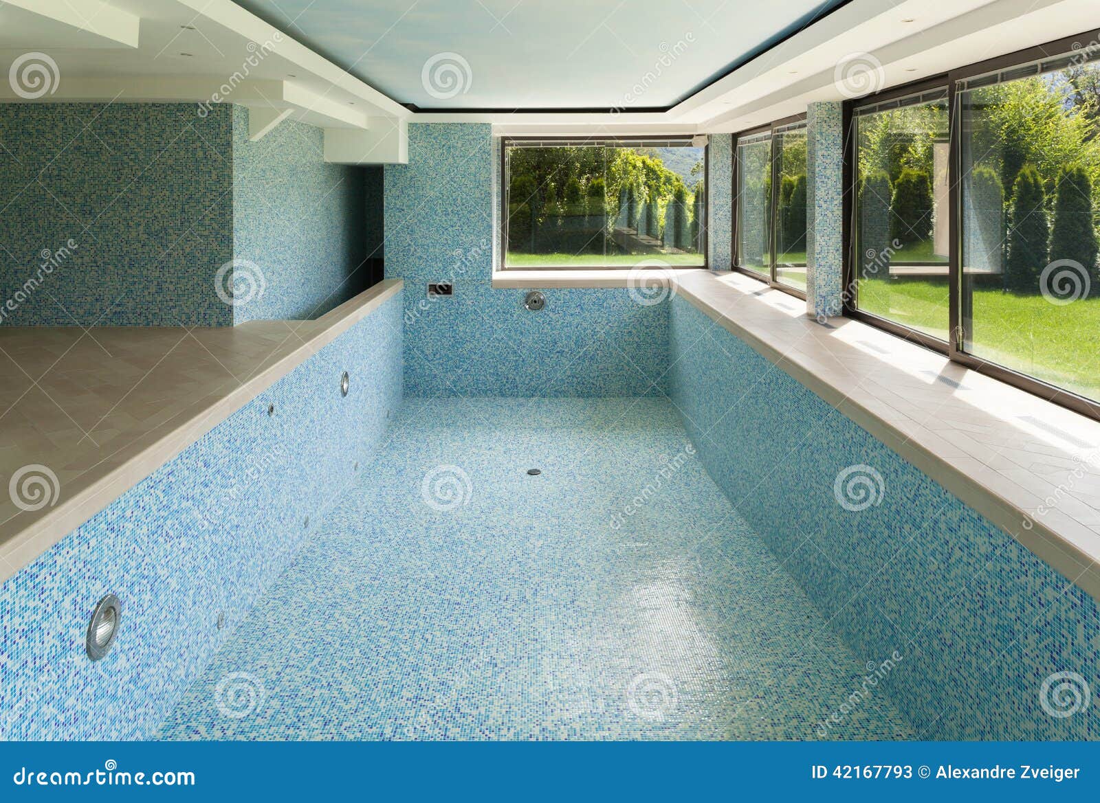 Empty pool stock image. Image of mosaic, view, wall, square - 42167793