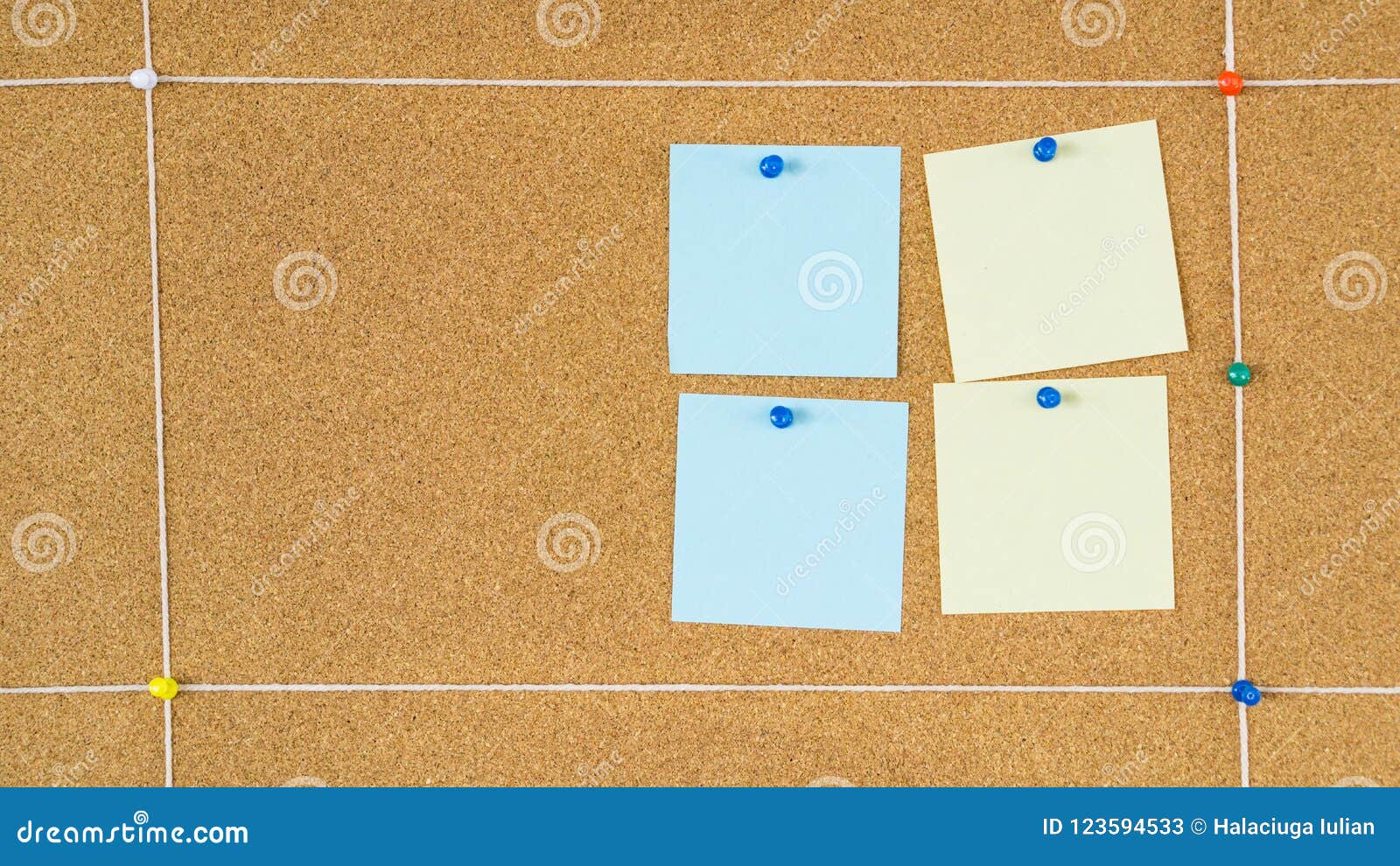 Empty Post-it Notes Pinned in Scrum Ban Project Board Stock Image ...