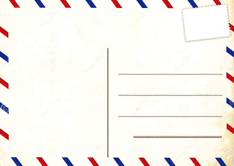 Empty postcard stock illustration. Illustration of sending - 21205482