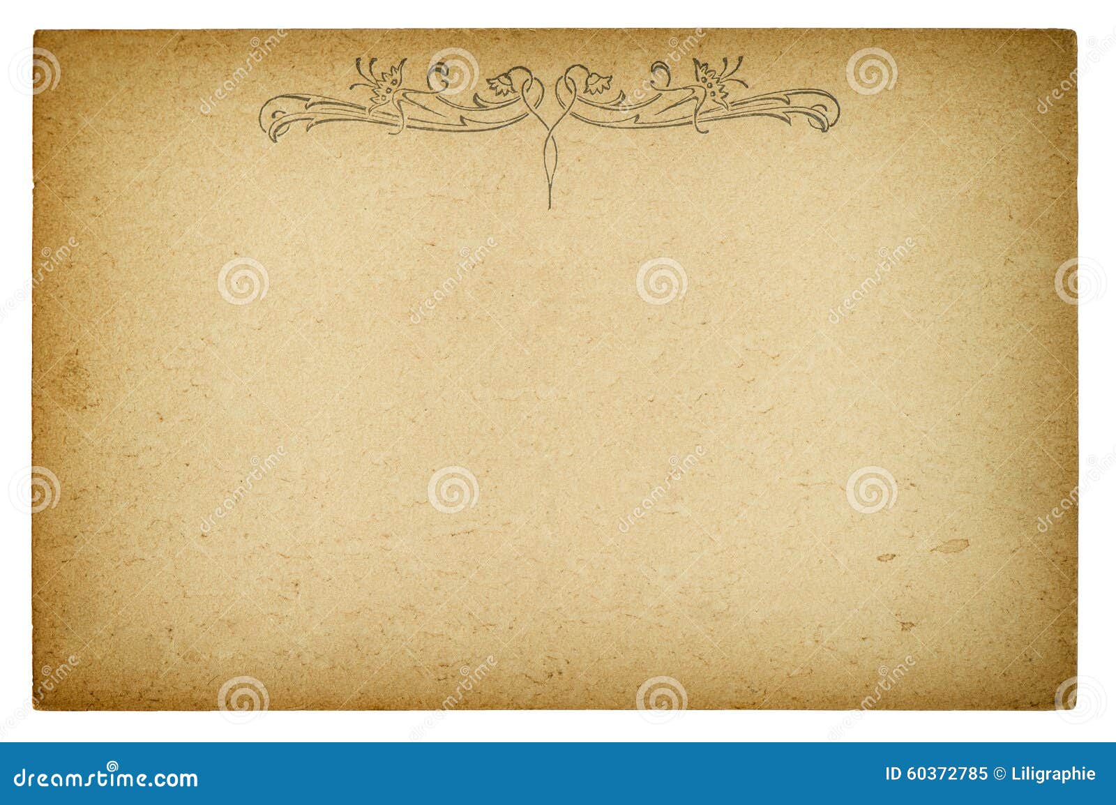 Empty Postcard. Vintage Retro Style Paper Background Stock Image ...
